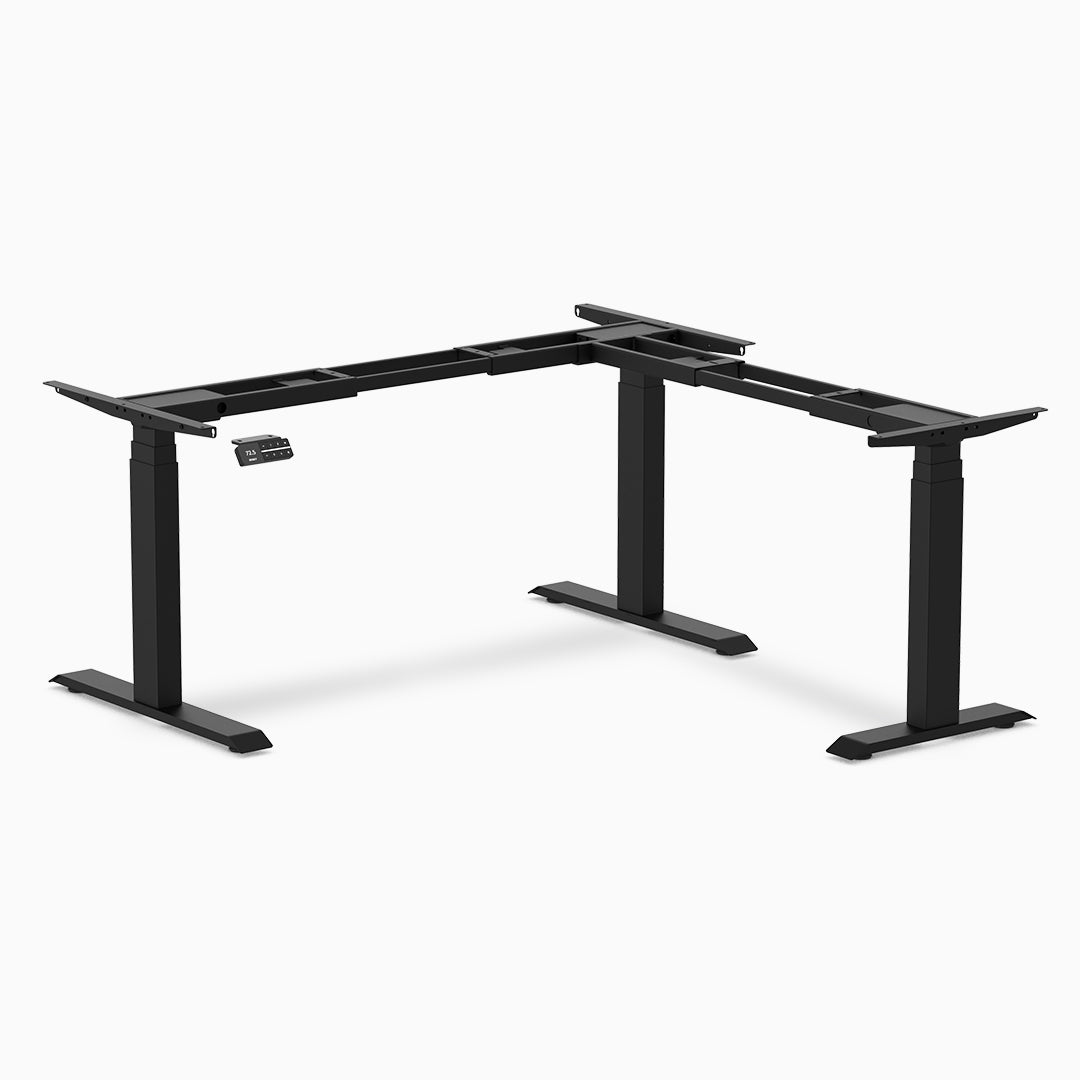 L-Shape Sit Stand Desk Frame | Corner Desk Frame - Desky Commercial